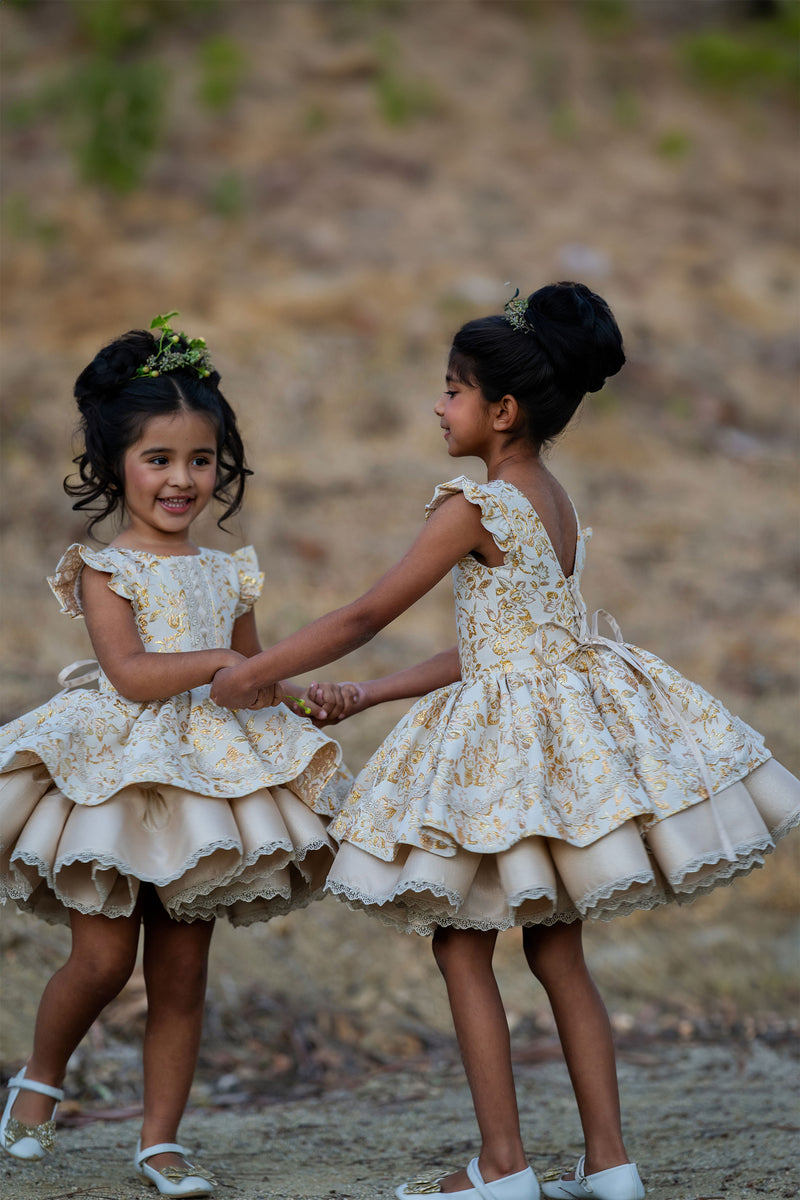 Glitzy Gleam Dress (Gold) – Dollcake AU